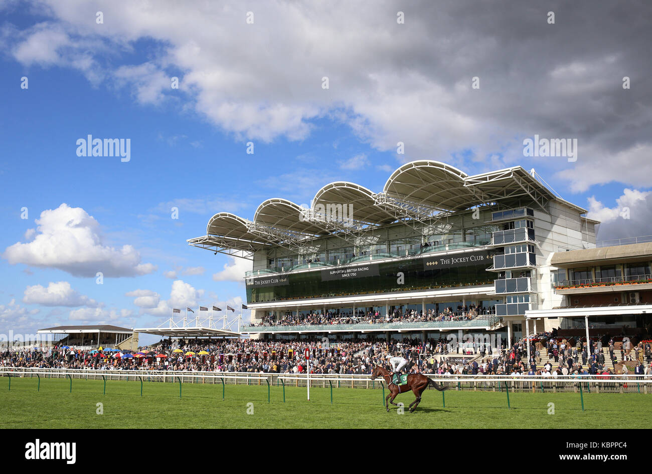 General view of the Grandstand during day three of the Cambridgeshire ...