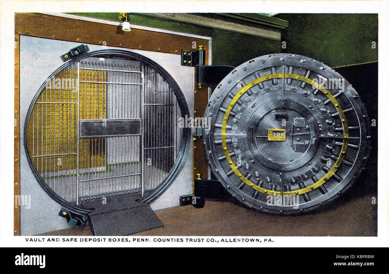 1915 Penn Counties Trust Vault Allentown PA Stock Photo - Alamy