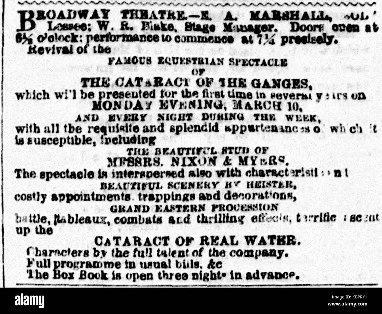 Vintage newspaper new york 1800s hi-res stock photography and images ...