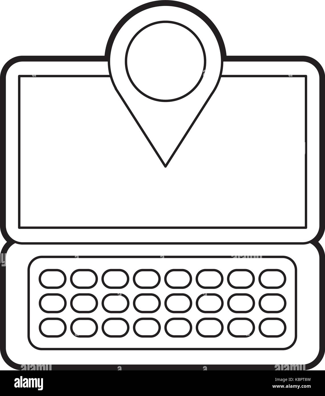 laptop communication pointer map navigation gps location app Stock Vector Image & Art - Alamy