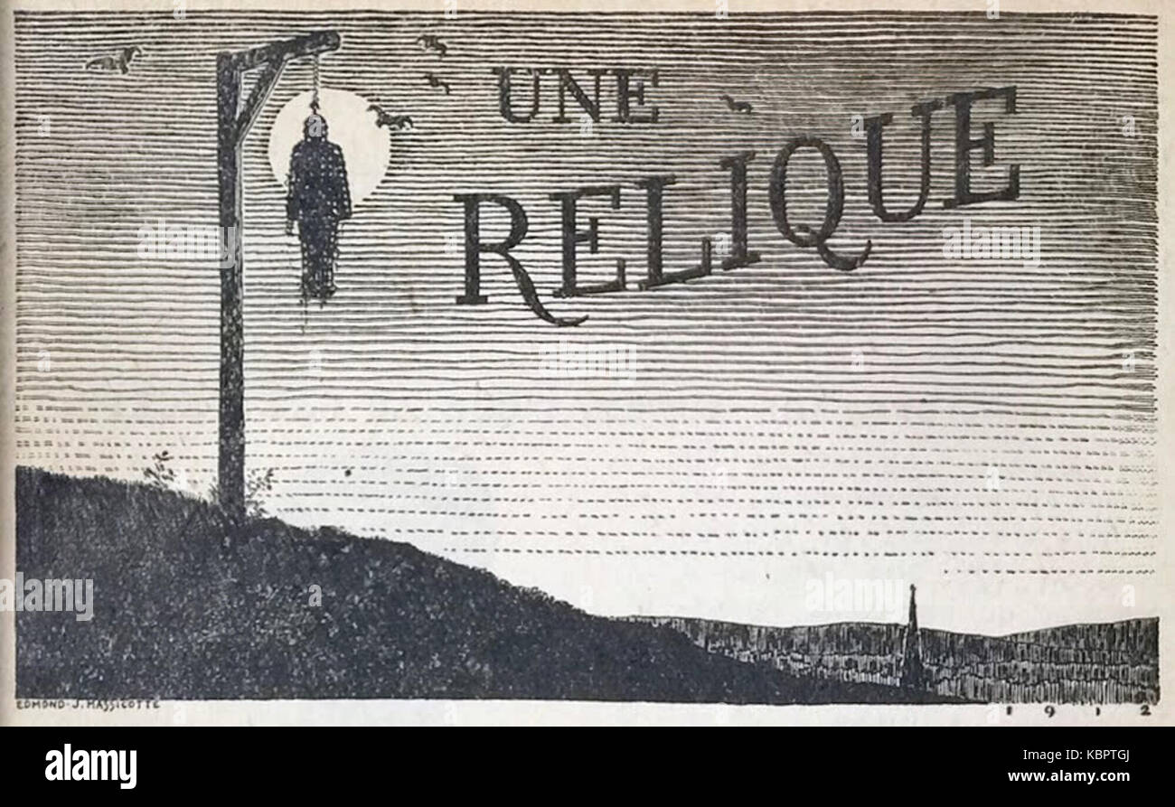 Edmond J Massicotte Title illustration Une relique by Louis Frechette ...