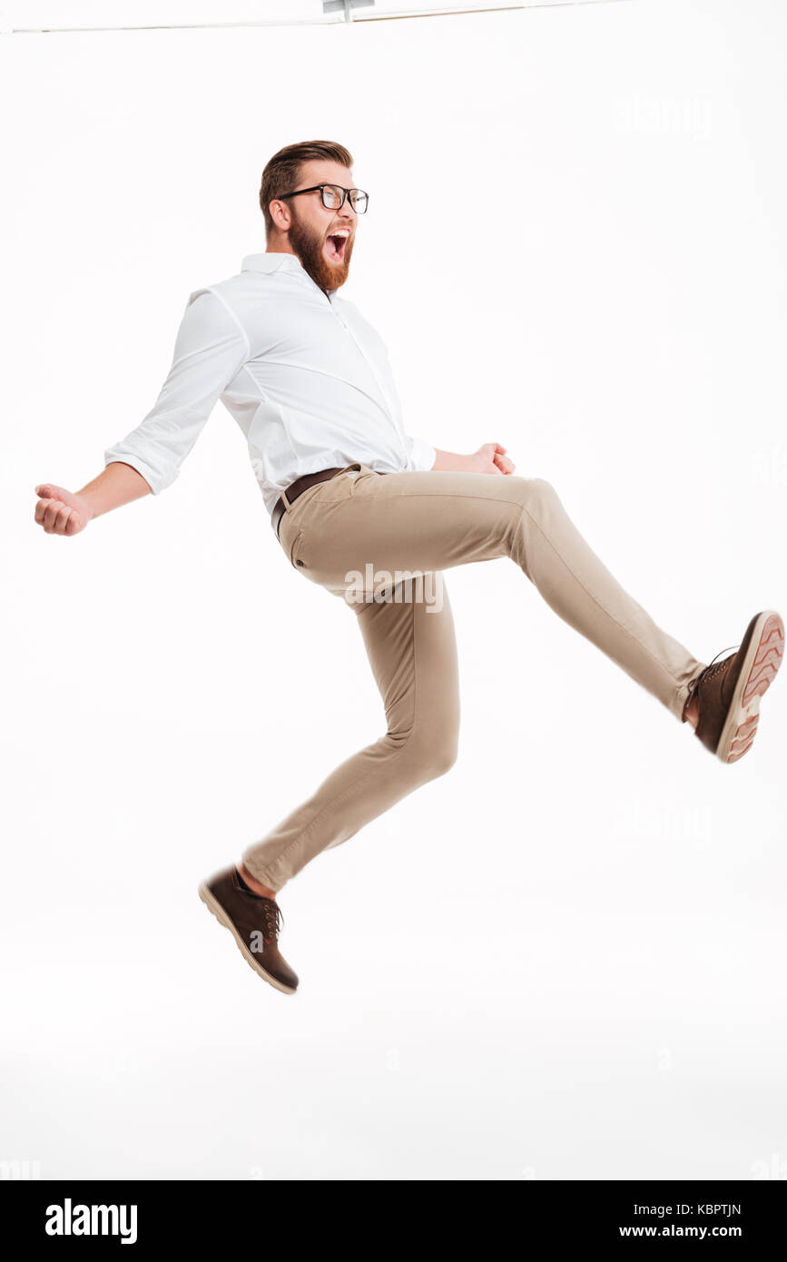 Man jumping over wall hi-res stock photography and images - Alamy