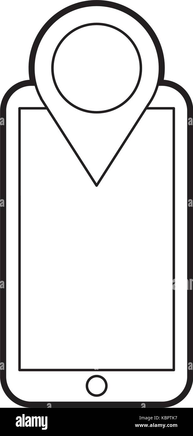 smartphone technology pointer map navigation application Stock Vector Image & Art - Alamy