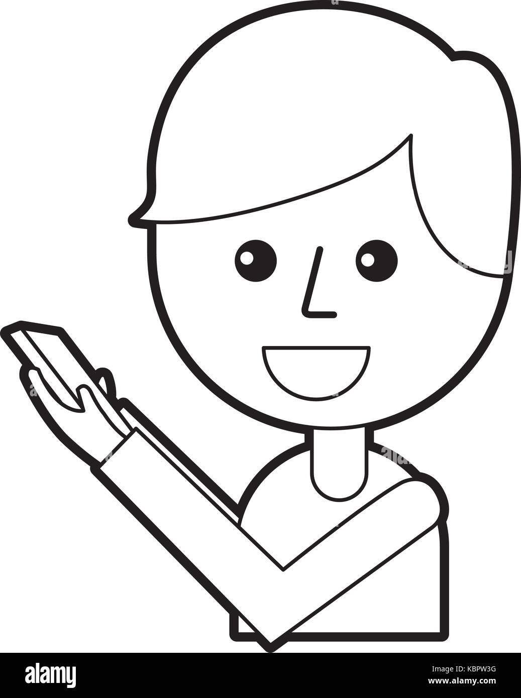 cartoon boy holding mobile phone device Stock Vector Image & Art - Alamy cartoon boy holding mobile phone device Stock Vector Image & Art - Alamy