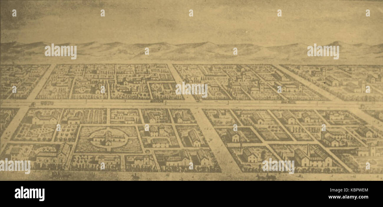 Ciudad Lineal plano parcelas Stock Photo - Alamy