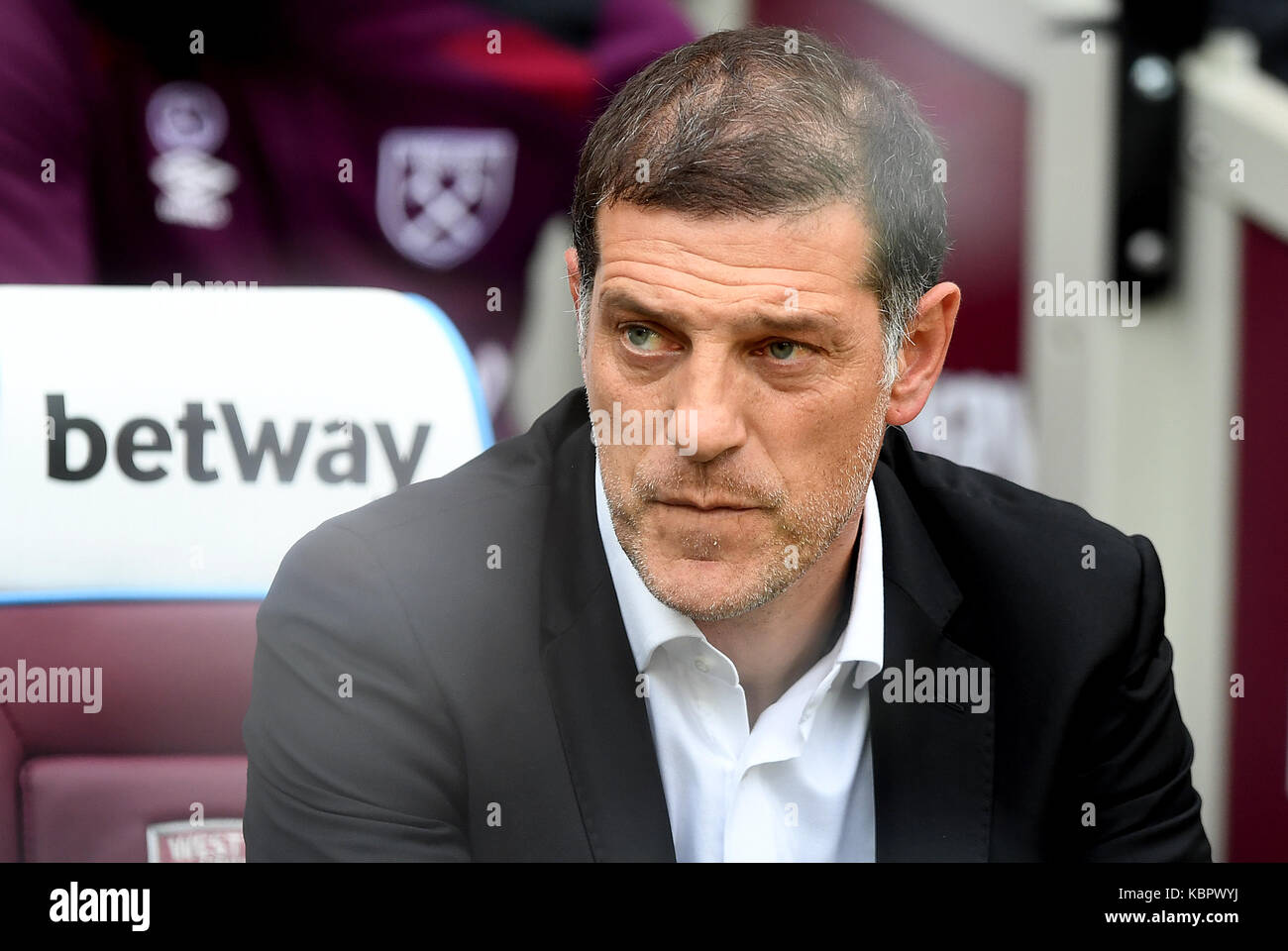 West Ham United manager Slaven Bilic before the Premier League match at ...