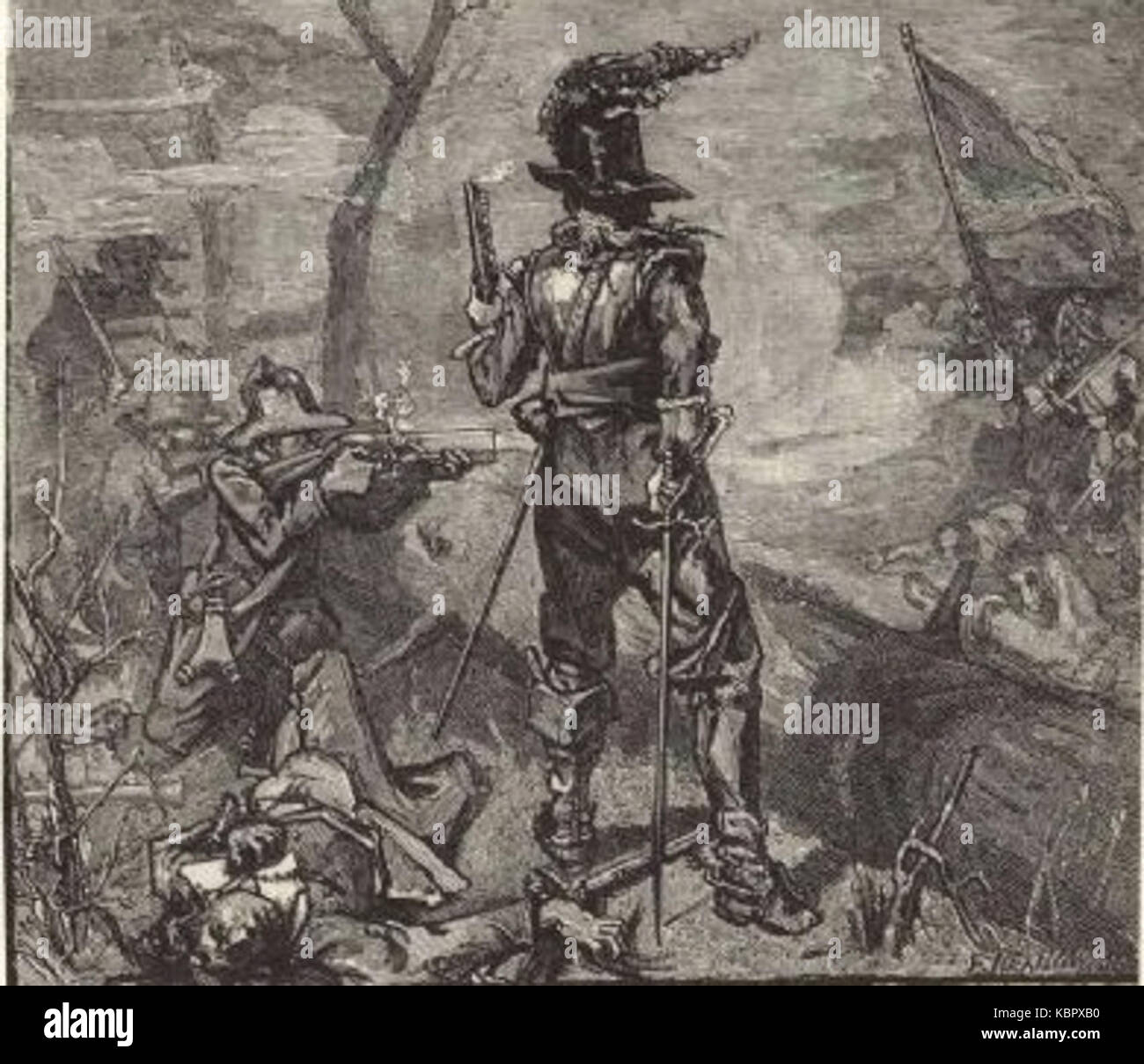 Battle of the Severn Stock Photo - Alamy