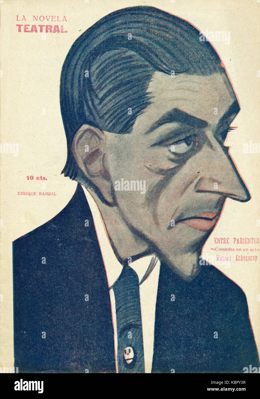 1919 03 30, La Novela Teatral, Enrique Rambal, Tovar Stock Photo - Alamy