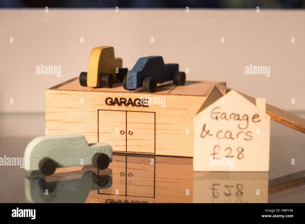 A garage on display at the Miniatura - Dolls' House & Miniatures show ...
