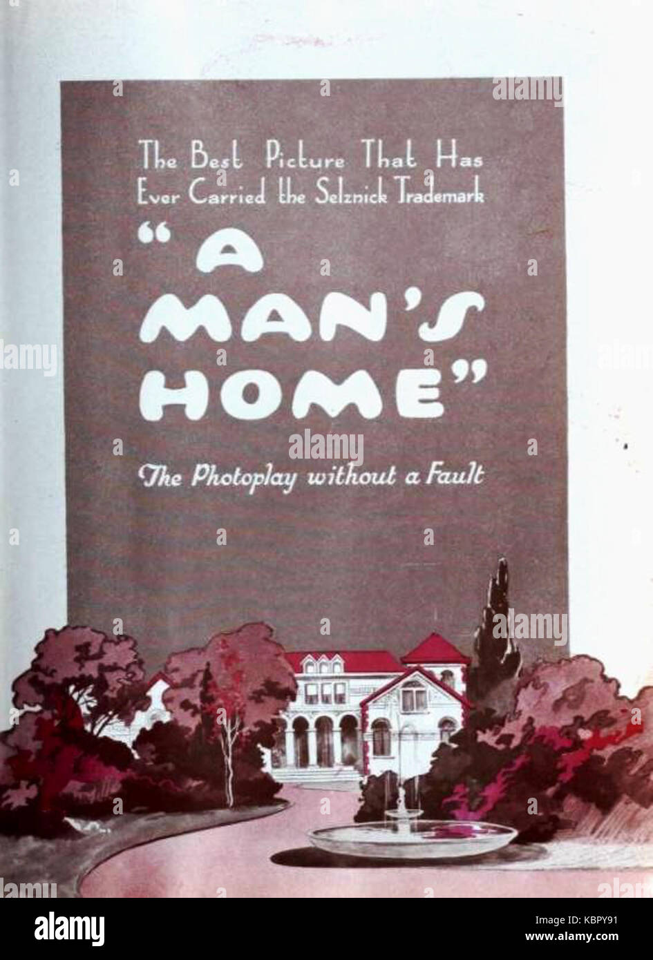 A Man's Home (1921) 5 Stock Photo - Alamy