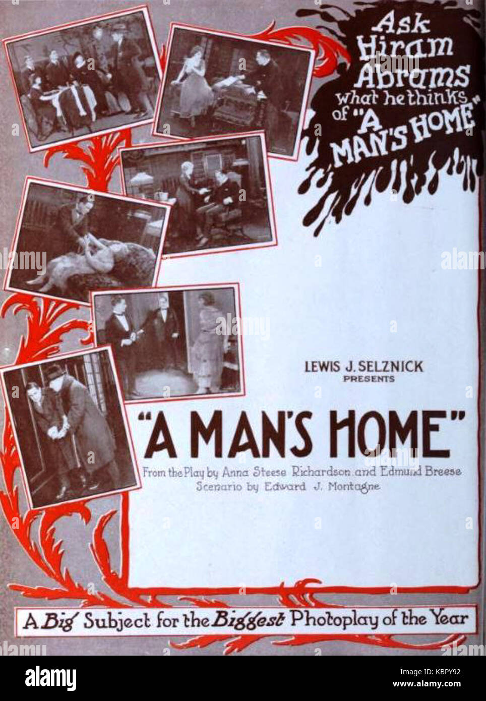 A Man's Home (1921) 6 Stock Photo - Alamy