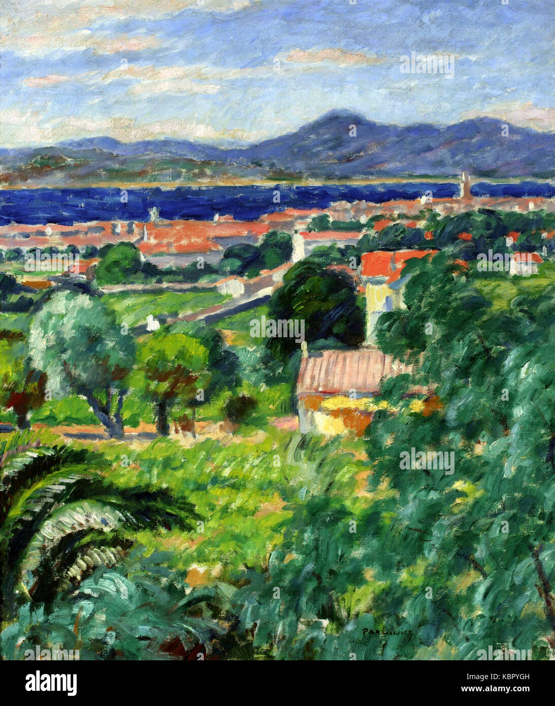 Pankiewicz Landscape of Saint Tropez Stock Photo - Alamy