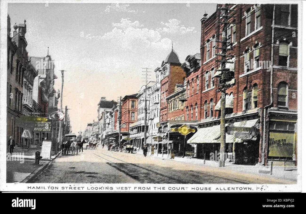 1905 Hamilton Street looking west from Law Street Allentown PA Stock ...