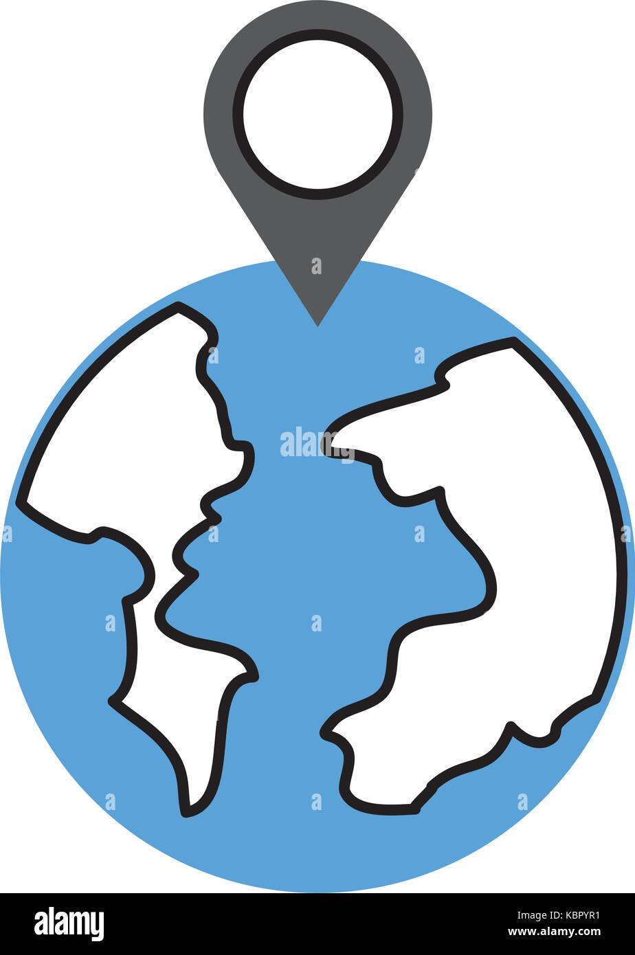 globe world pointer map location web Stock Vector Image & Art - Alamy