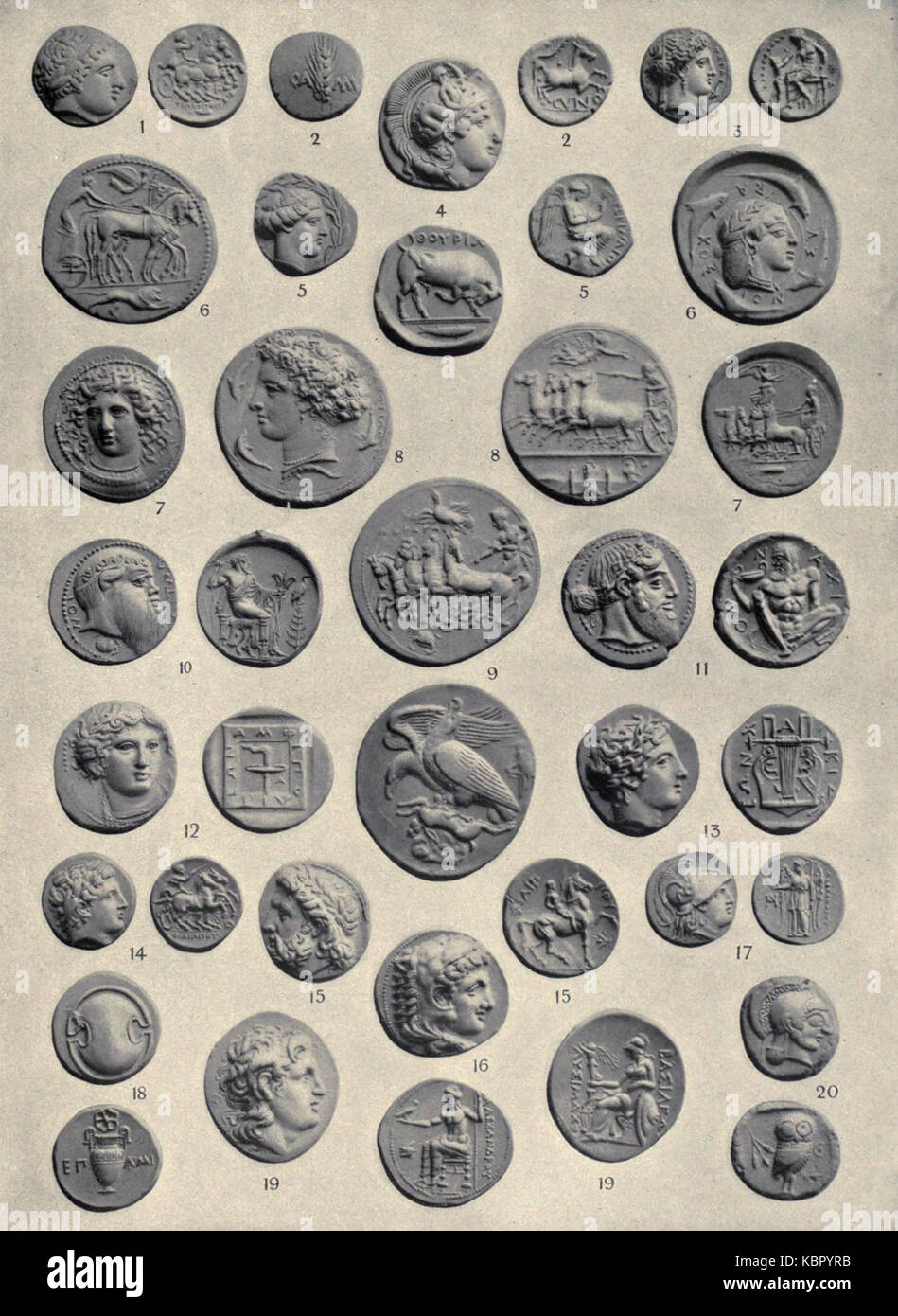 Greek coins hi-res stock photography and images - Alamy