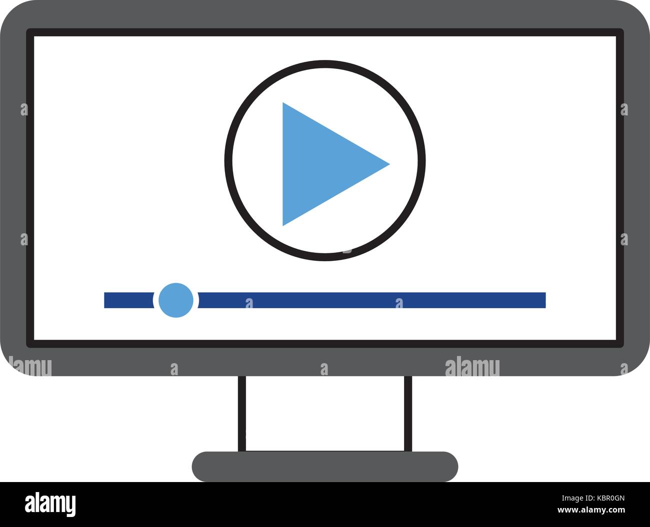 screen video player for web and internet media Stock Vector Image & Art ...