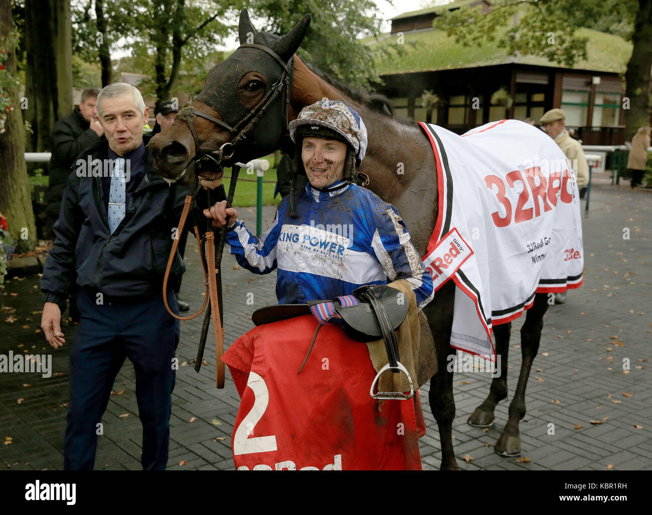 Donjuan Triumphant and P J McDonald enter the parade ring after winning ...