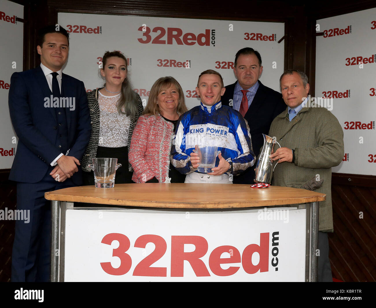 Jockey P J McDonald celebrates with the Gold Cup trophy after winning ...