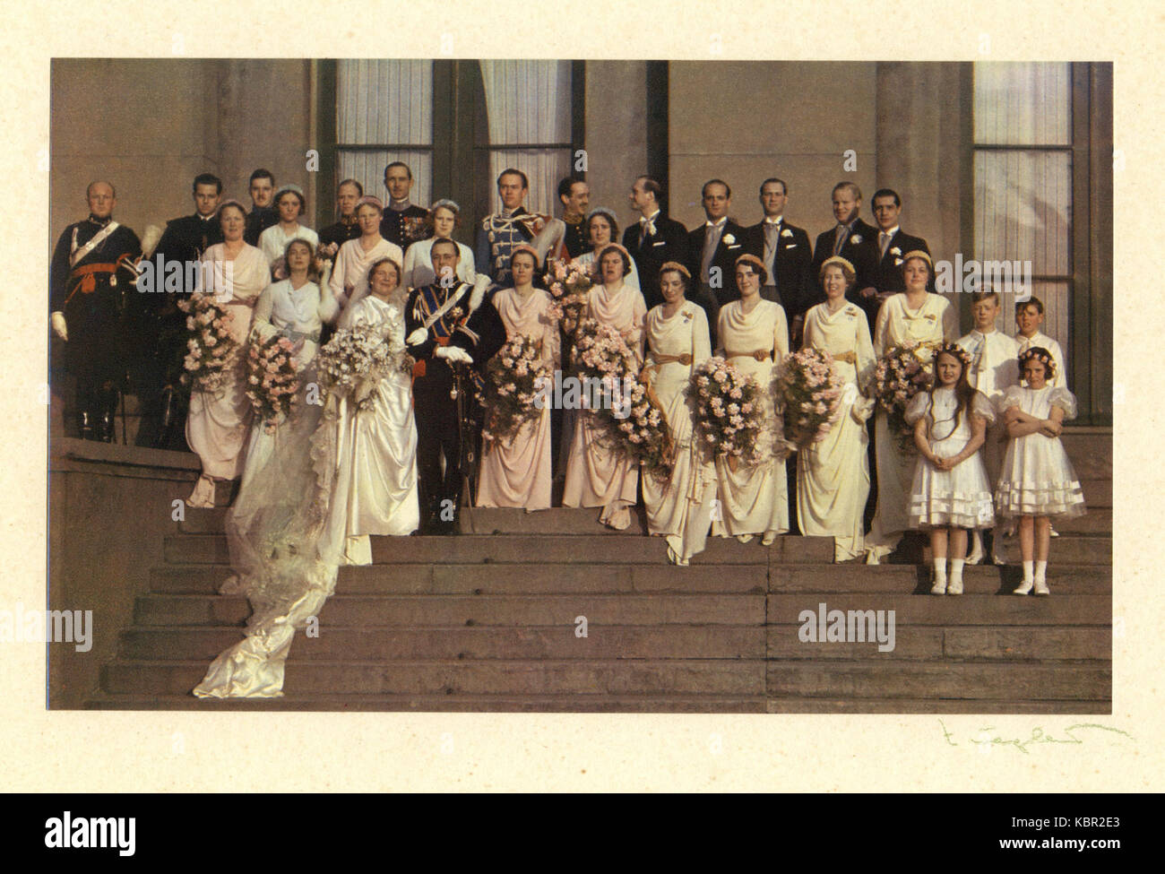 Groepsportret 7 januari 1937 Stock Photo - Alamy