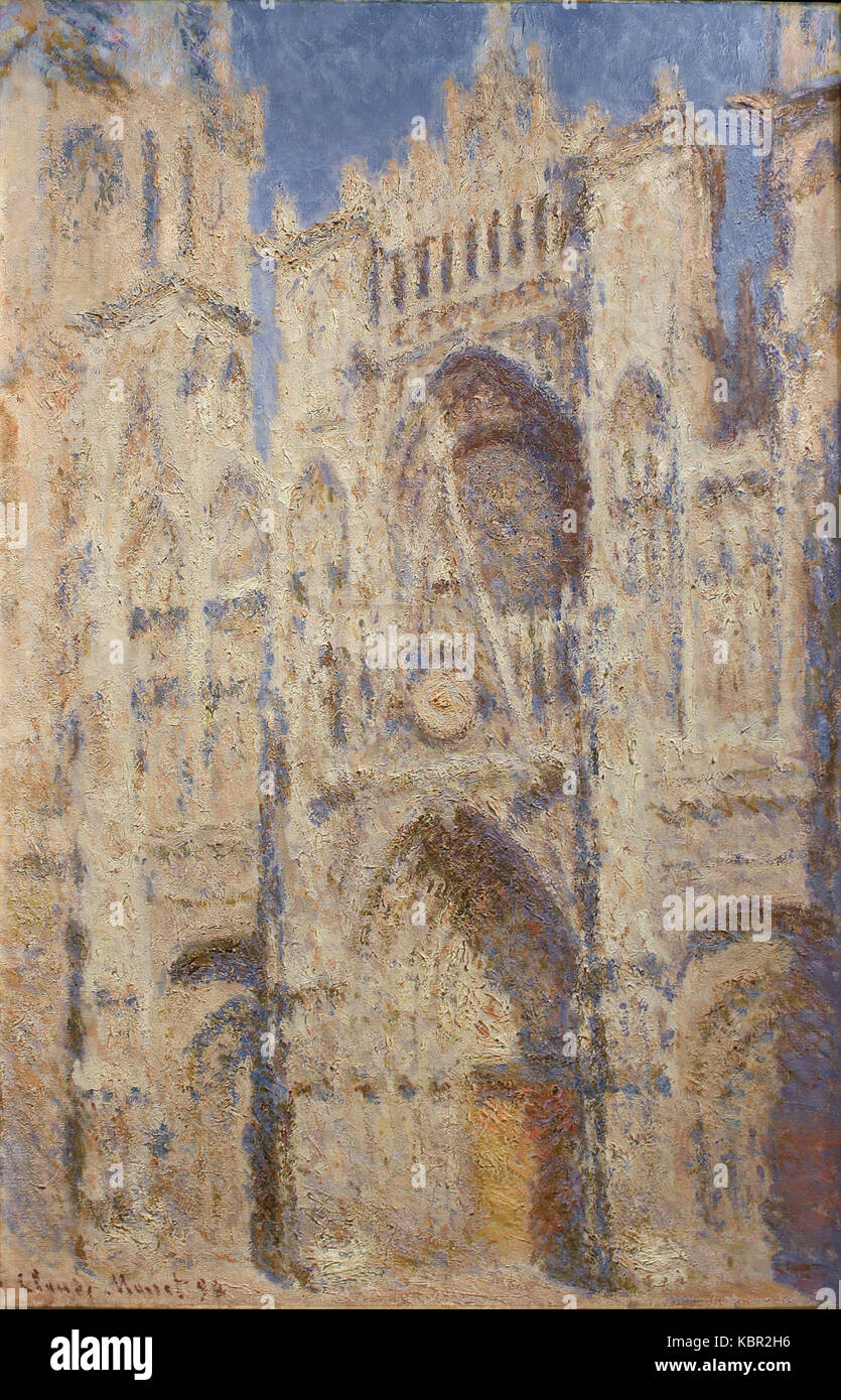 Claude Monet Rouen Cathedral The Portal (Sunlight Stock Photo - Alamy