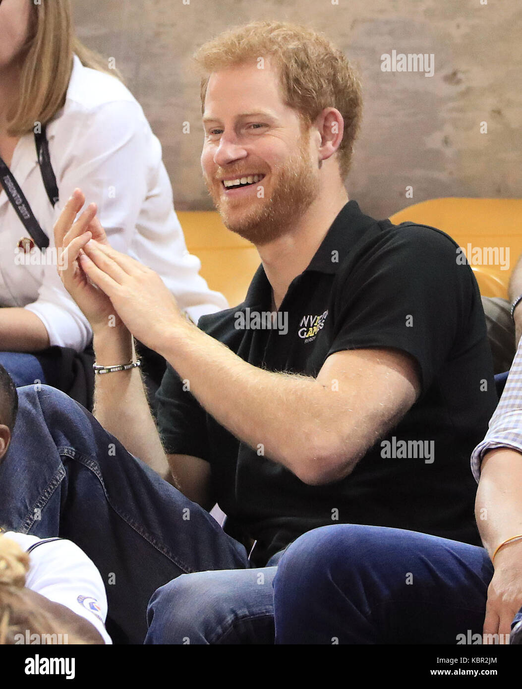 Prince Harry watches wheelchair basketball at the Mattamy Athletic ...