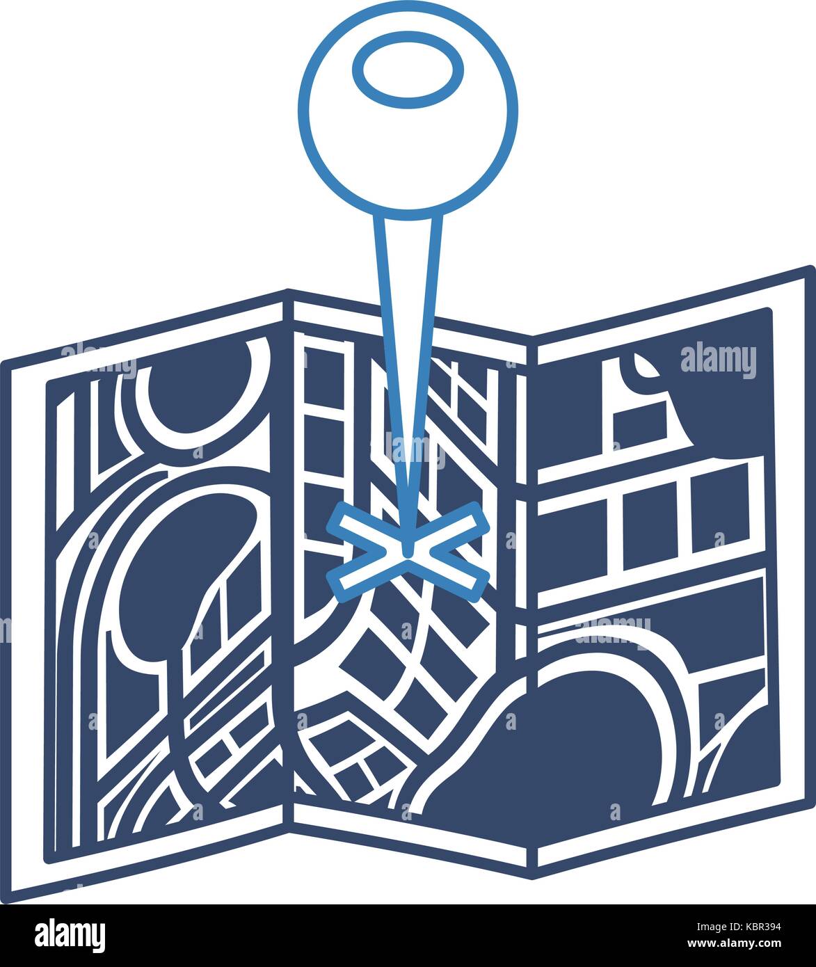 map navigation gps with pointer isolated on white background Stock Vector Image & Art - Alamy