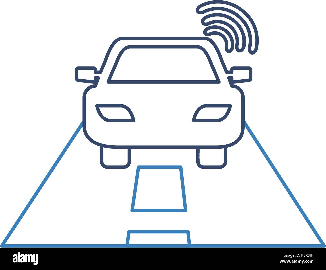 navigation gps signal street car transportation Stock Vector Image ...