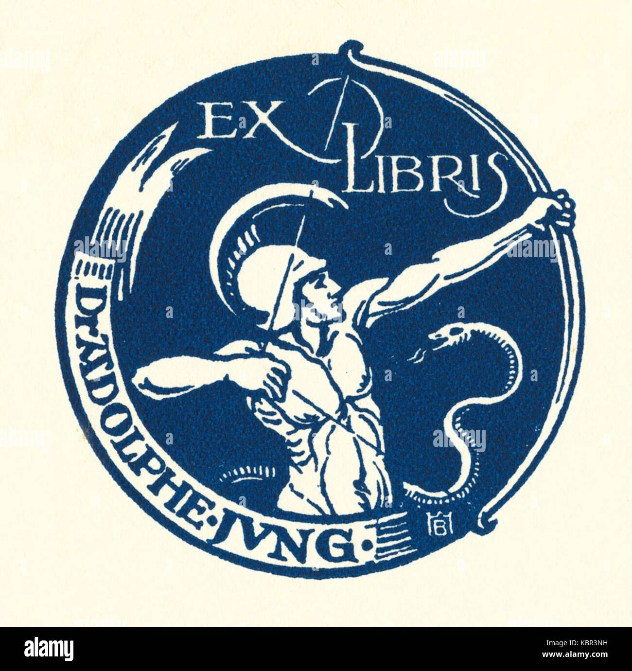 Ex libris Adolphe Jung Stock Photo - Alamy