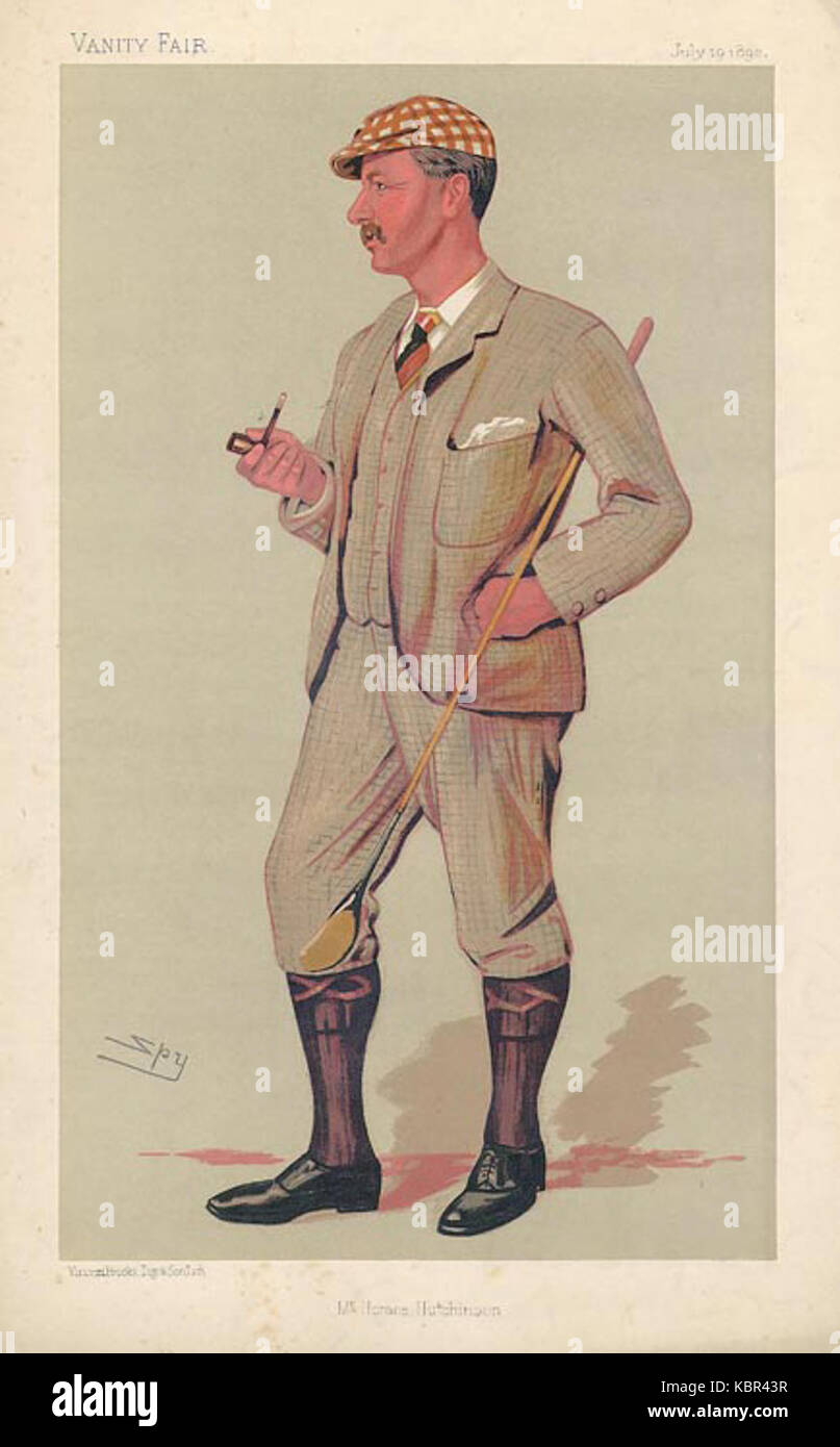 Horace Gordon Hutchinson, Vanity Fair, 1890 07 19 Stock Photo - Alamy