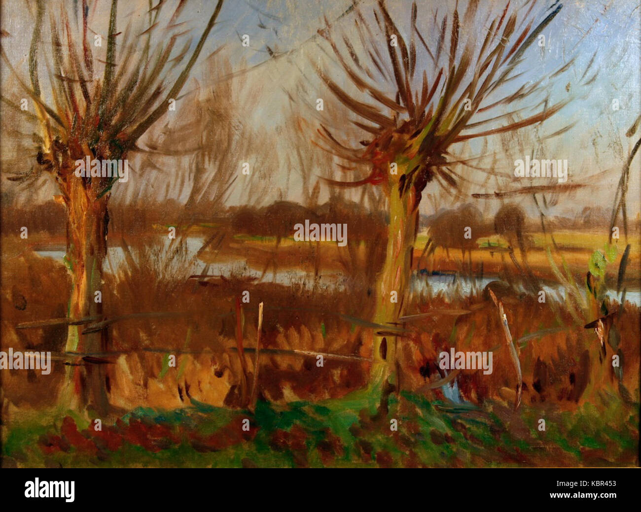 John Singer Sargent Landscape with Trees, near Calcot on River Thames ...