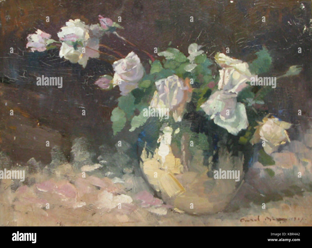 Aurel Baesu Ulcica cu trandafiri Stock Photo - Alamy