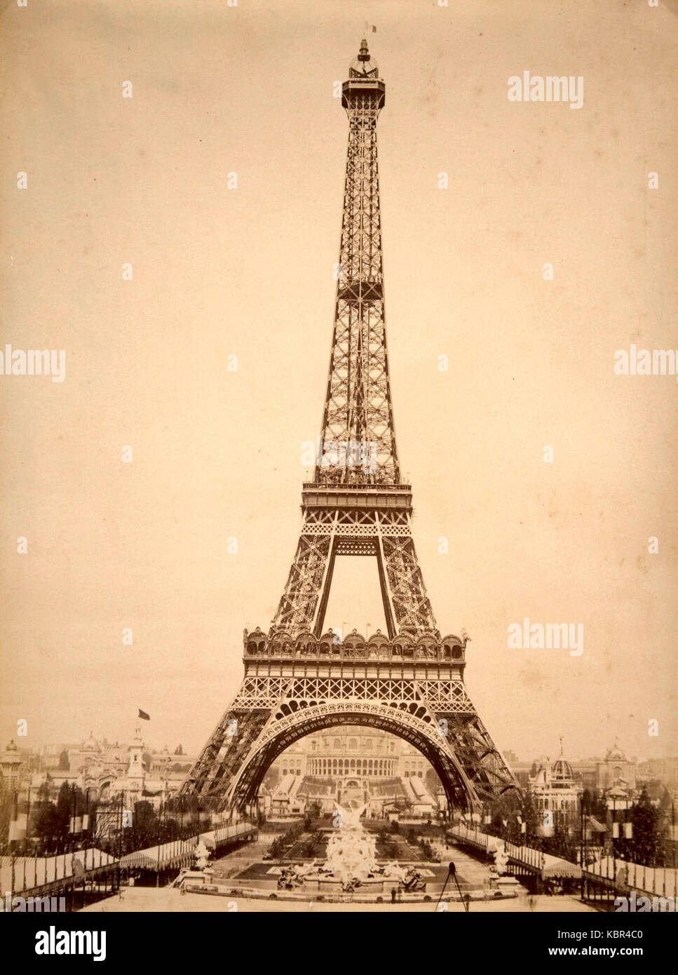Eiffel tower constructed in hi-res stock photography and images - Alamy