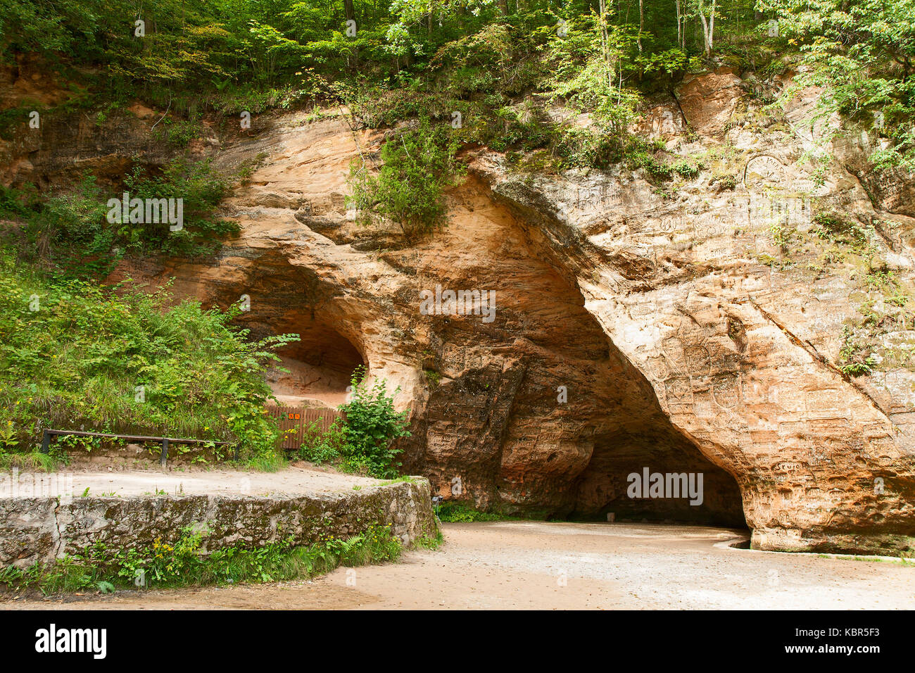 Gutman's Cave in the Gauja National Park, Latvia Stock Photo - Alamy