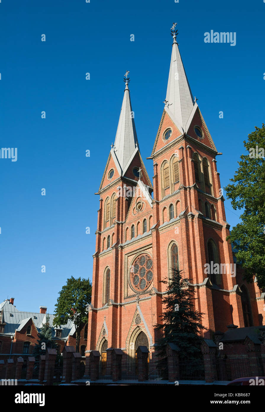 Catholic St. Francis Church in Riga, Latvia Stock Photo - Alamy