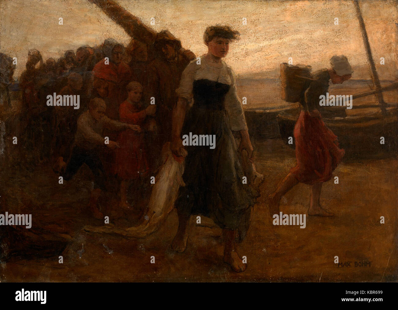 Max Bohm Carrying the Catch Stock Photo - Alamy