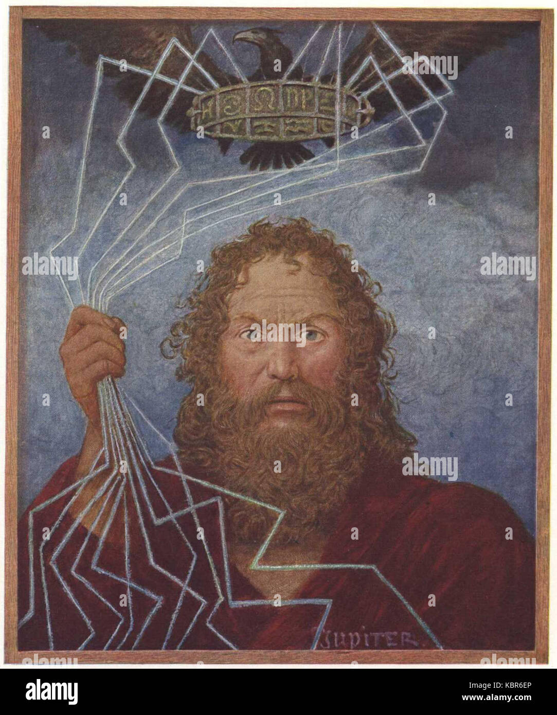 This artwork by Hans Thoma depicts Jupiter, the Roman god of the sky ...