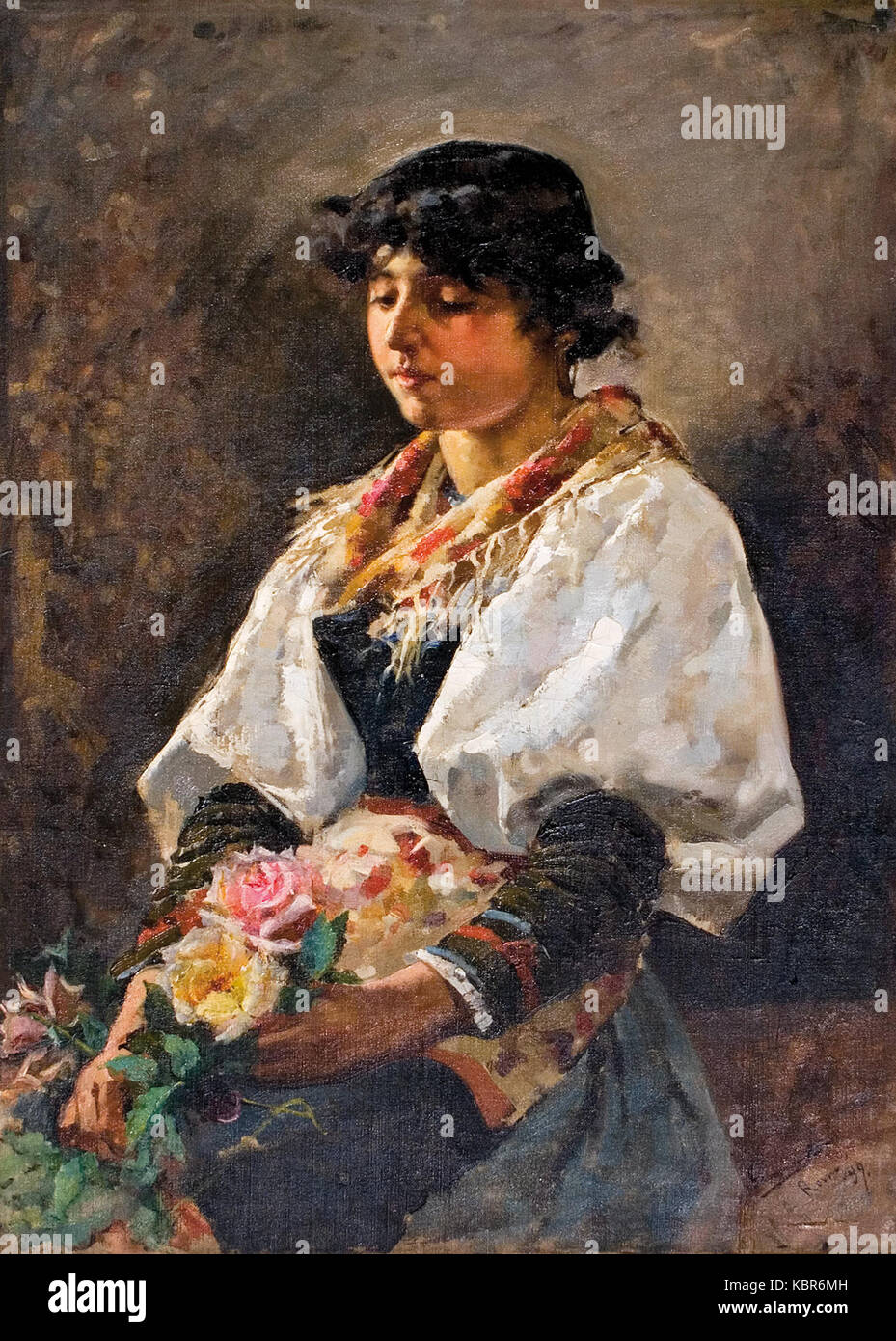 Enrique Simonet Ciociara 1889 Stock Photo - Alamy