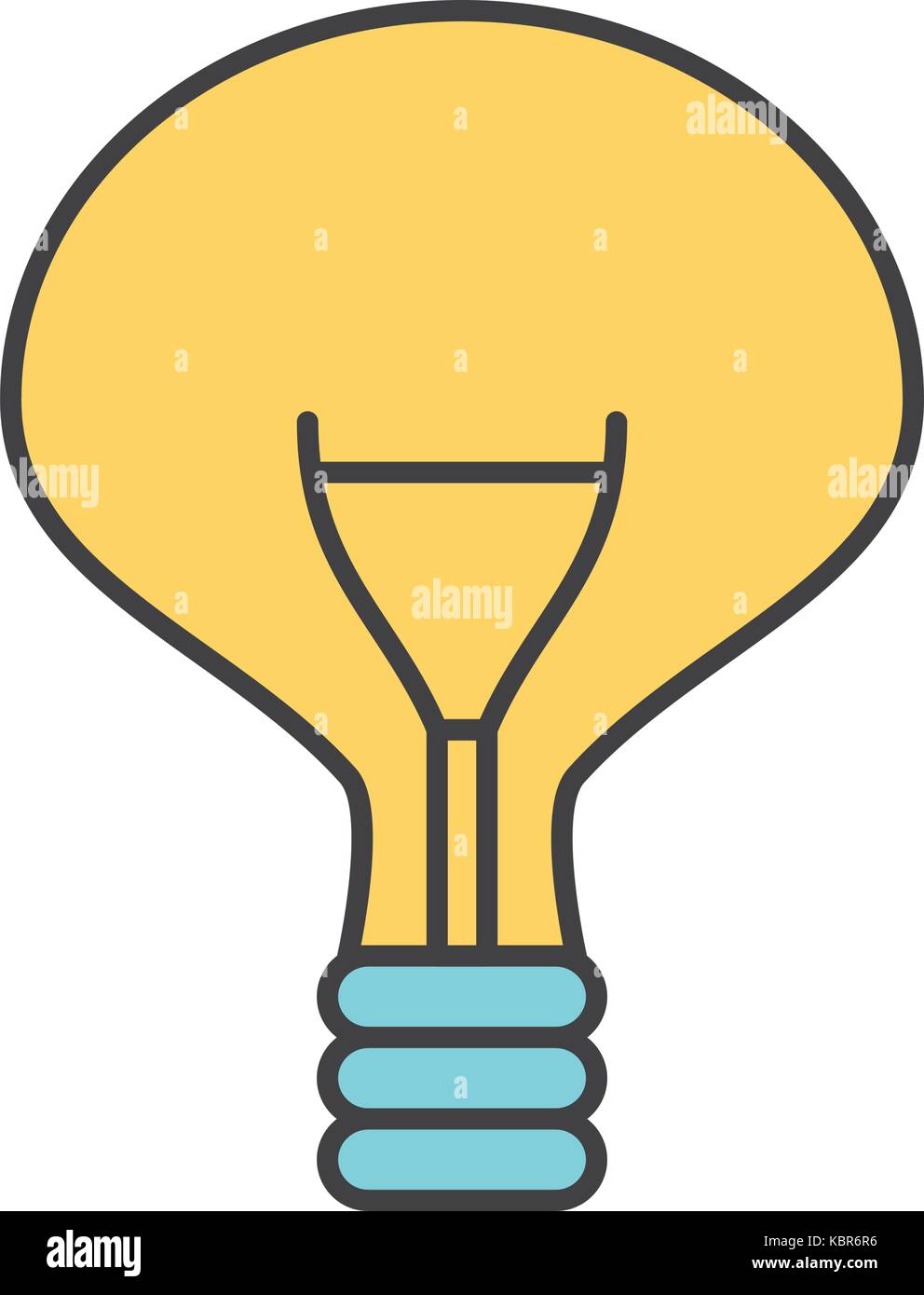 bulb light icon over white background vector illustration Stock Vector ...