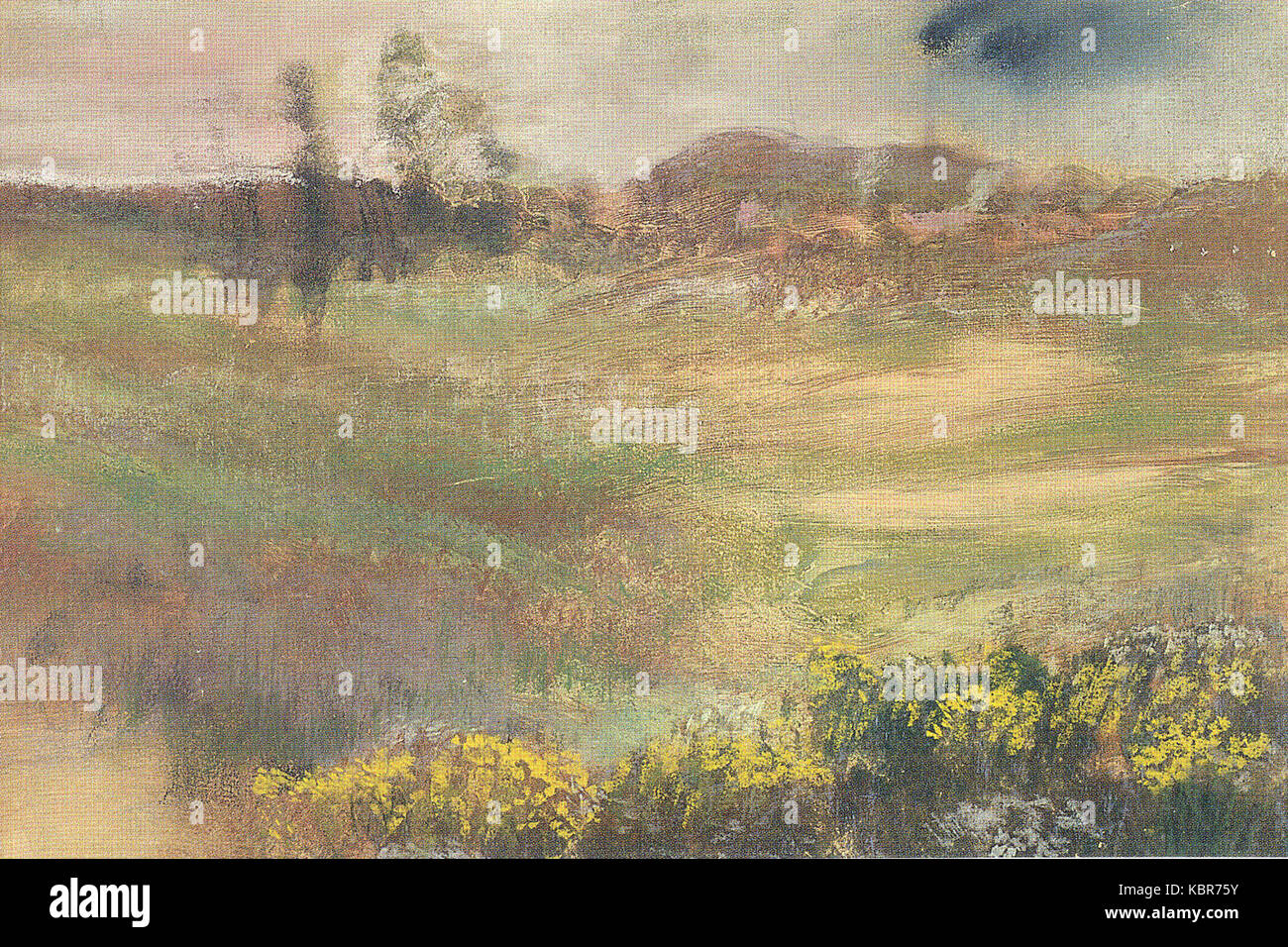 Landscape With Smokestacks Stock Photo - Alamy