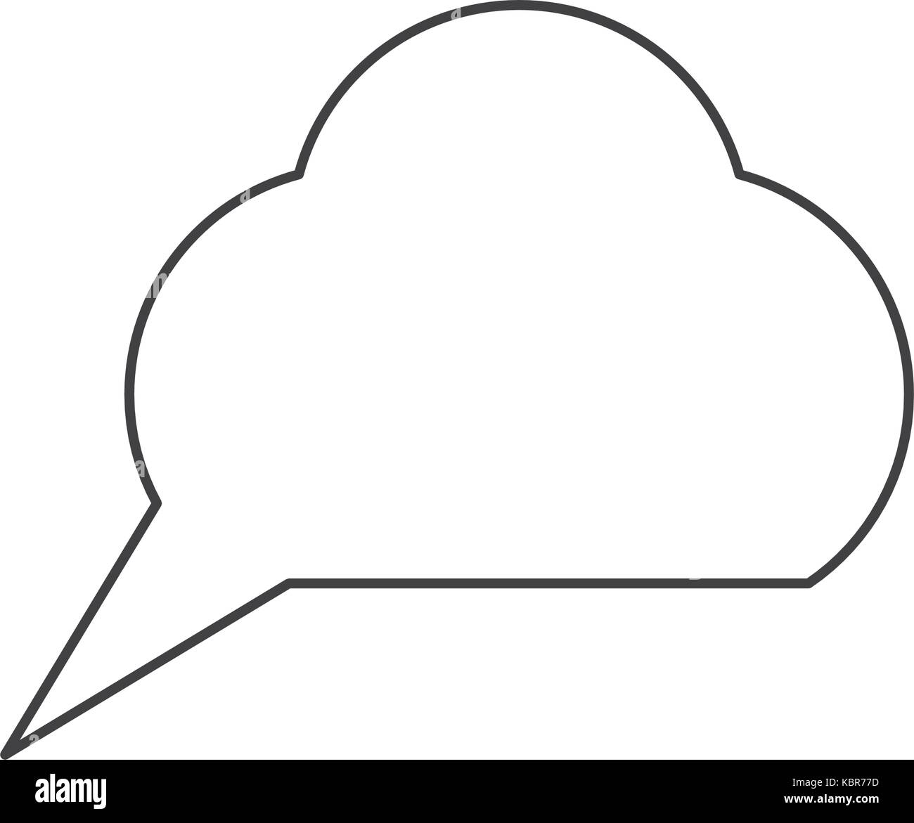 speech cloud icon over white background vector illustration Stock ...