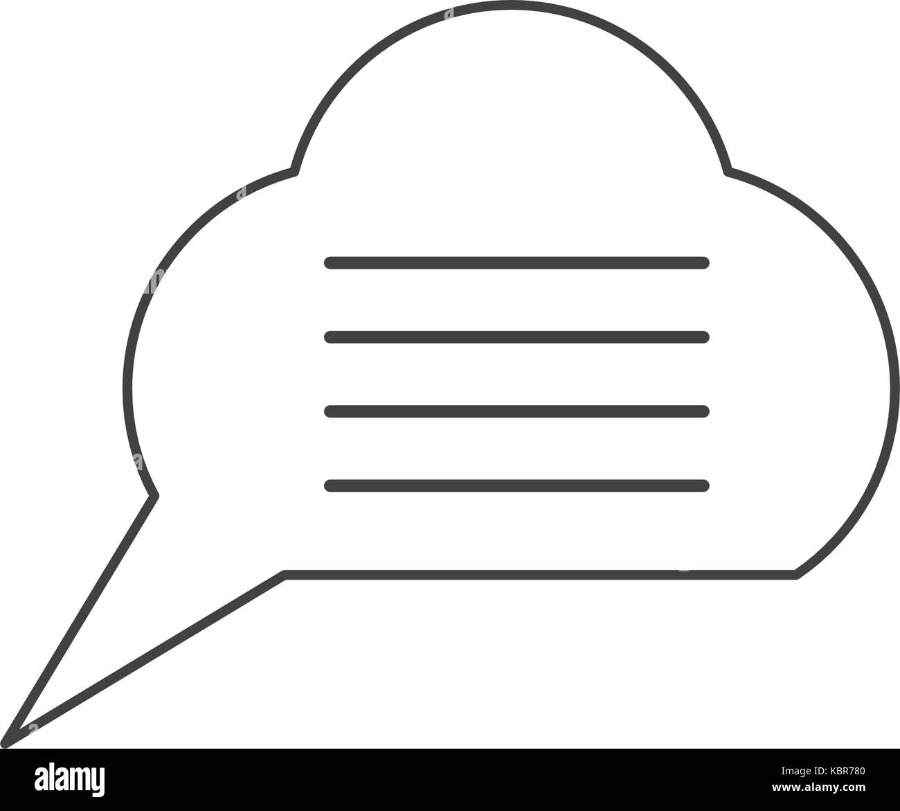 speech cloud icon over white background vector illustration Stock ...