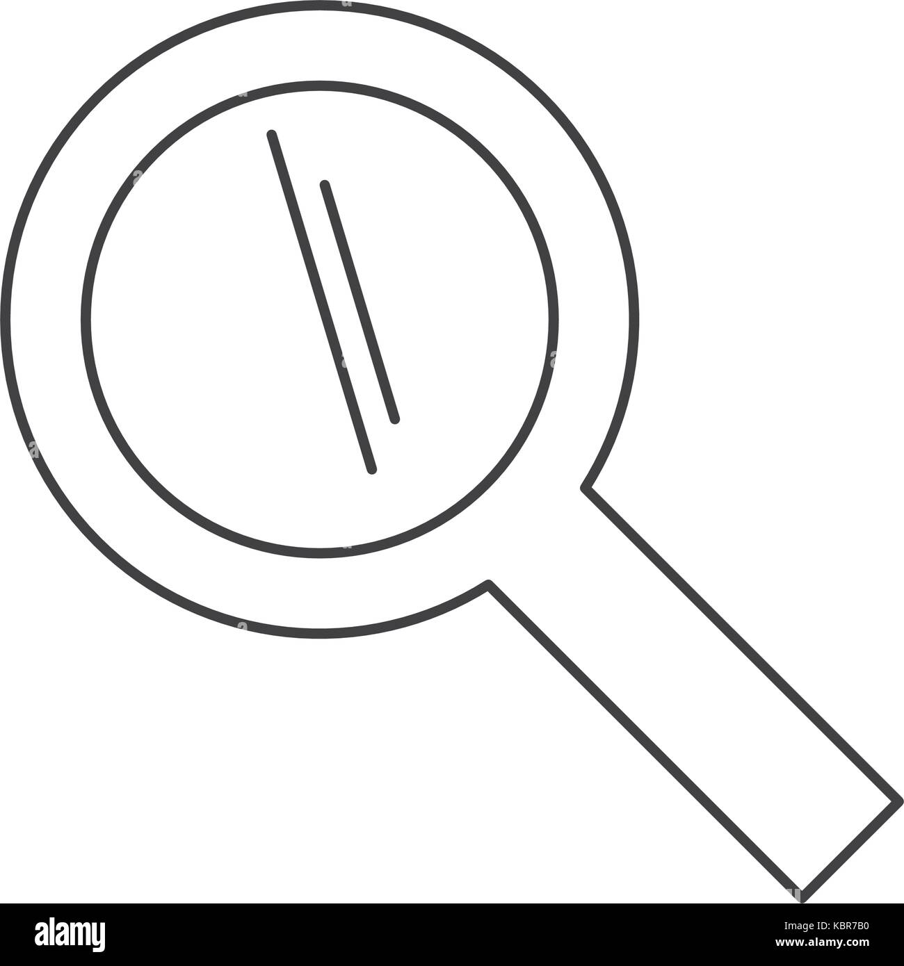 magnifying glass icon over white background vector illustration Stock ...