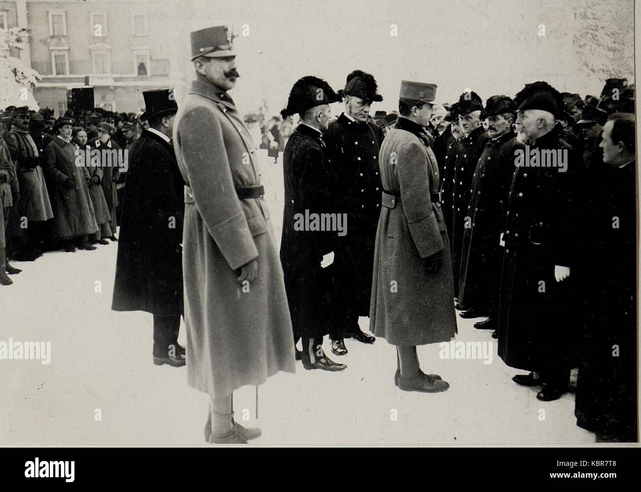 Kaiser Karl I. besucht Trient, 15.1.1917 (BildID 15549509 Stock Photo ...