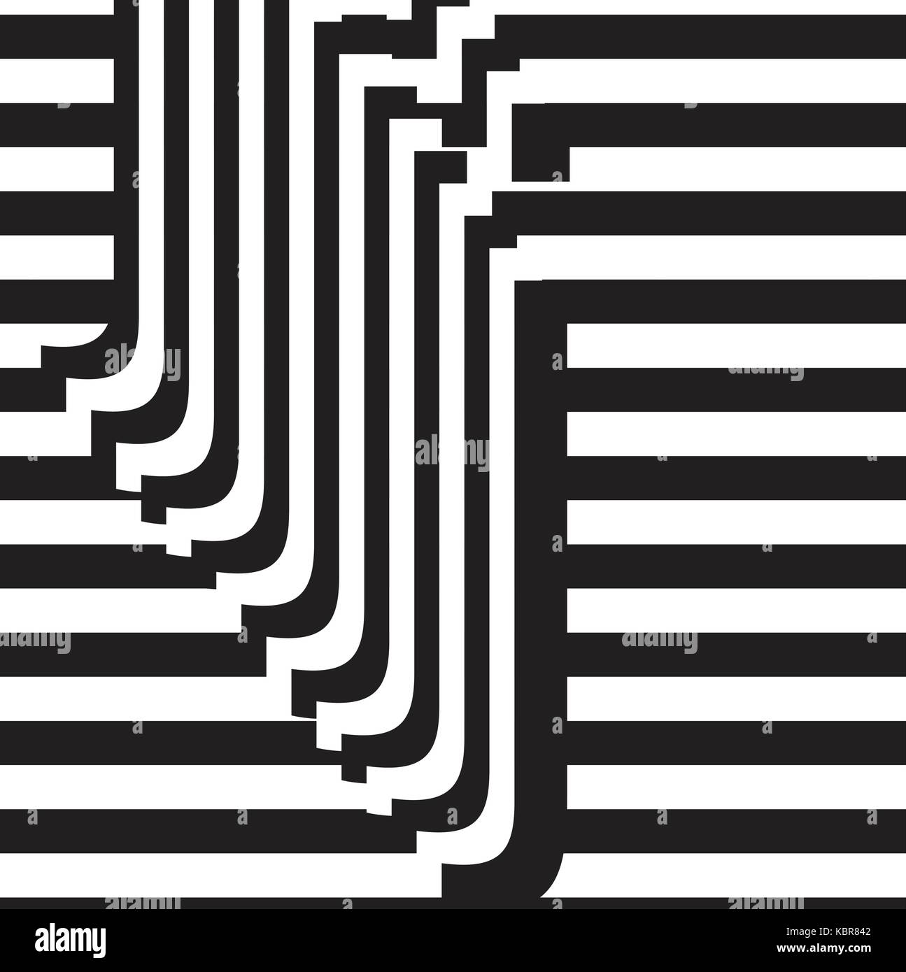 Black and white letter j design template vector illustration Stock ...