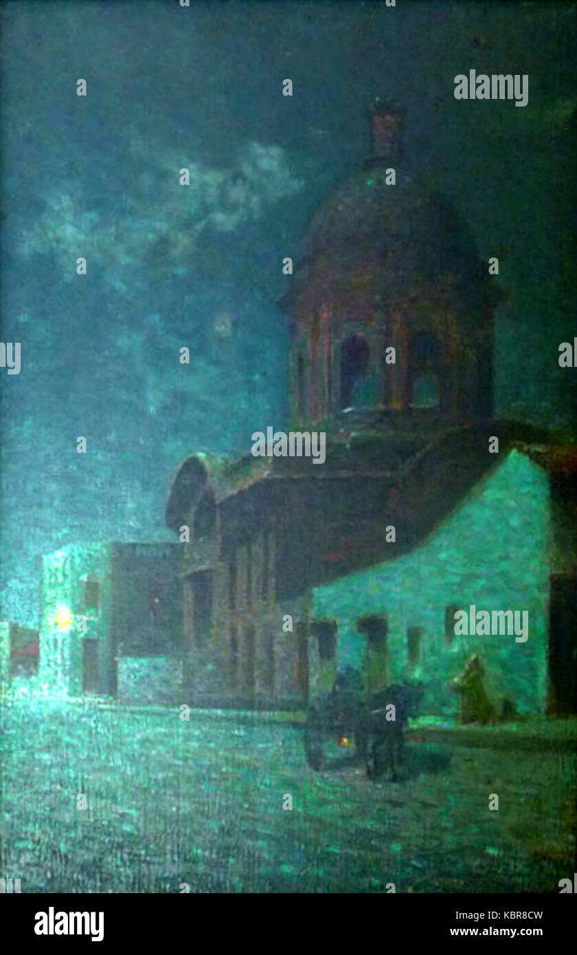 Juan Anselmo Samudio El Oratorio de noche Stock Photo - Alamy