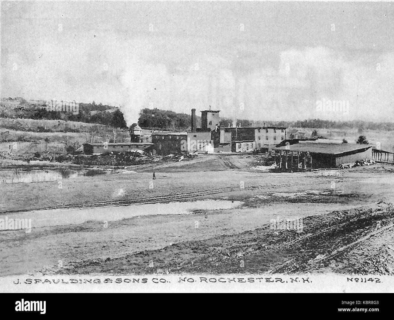 This 1906 postcard image shows the J. Spaulding & Sons Company mill in ...