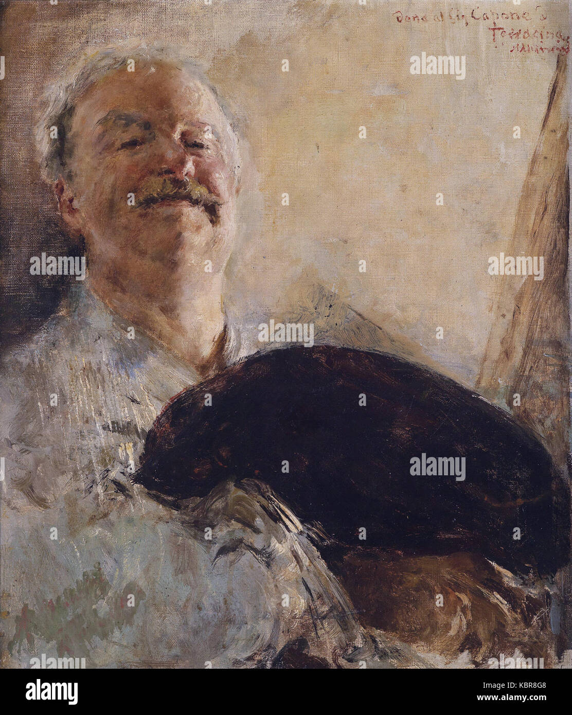 Self portrait by Antonio Mancini Stock Photo - Alamy