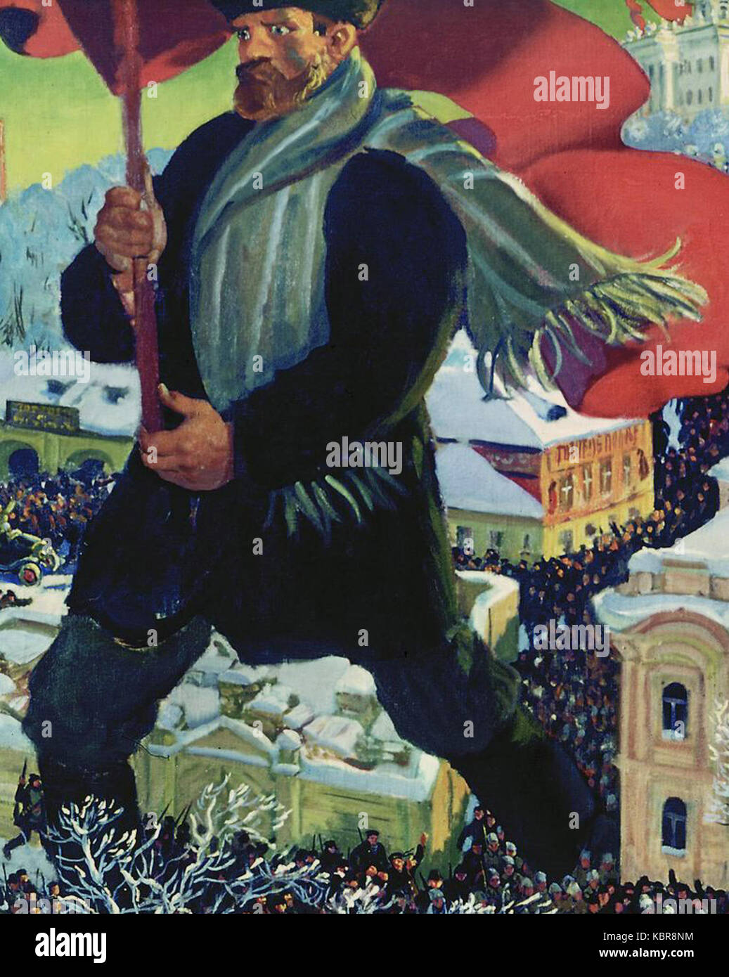 Bolshevik Kustodiev (fragment Stock Photo - Alamy