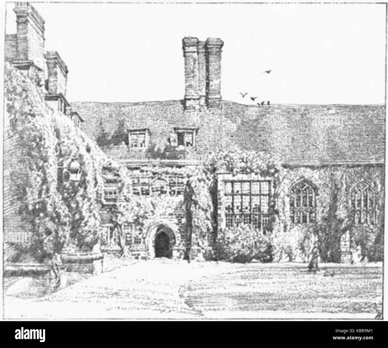 Griggs 1910 The Old Court of Corpus gutenberg 38735 img103 Stock Photo ...