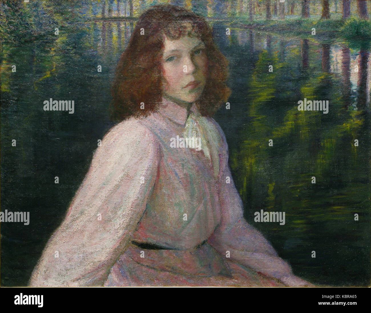 At the River's Head, River Epte, Giverny, France by Lilla Cabot Perry ...